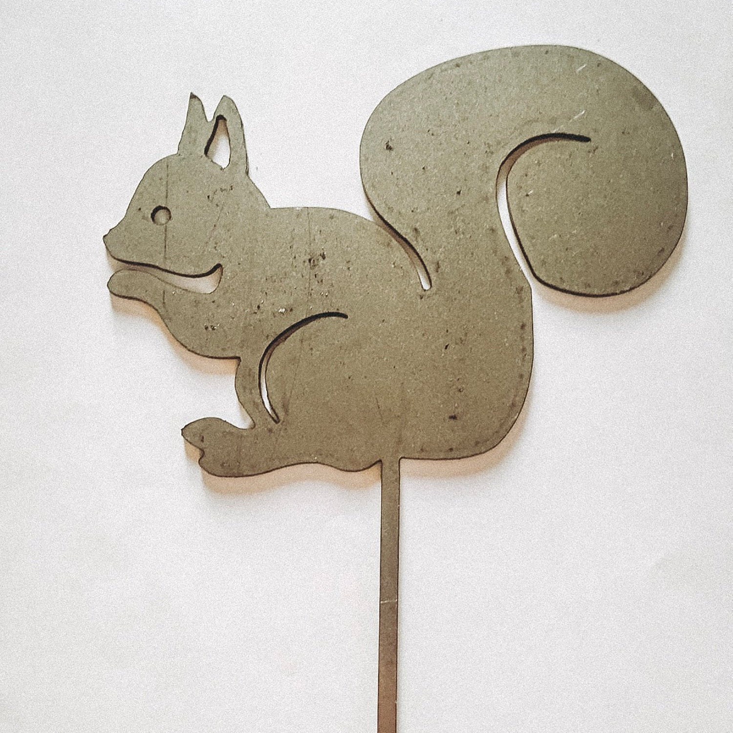 Squirrel Made of Steel, Animal Plugs, Patina, Garden, Garden Plugs ...