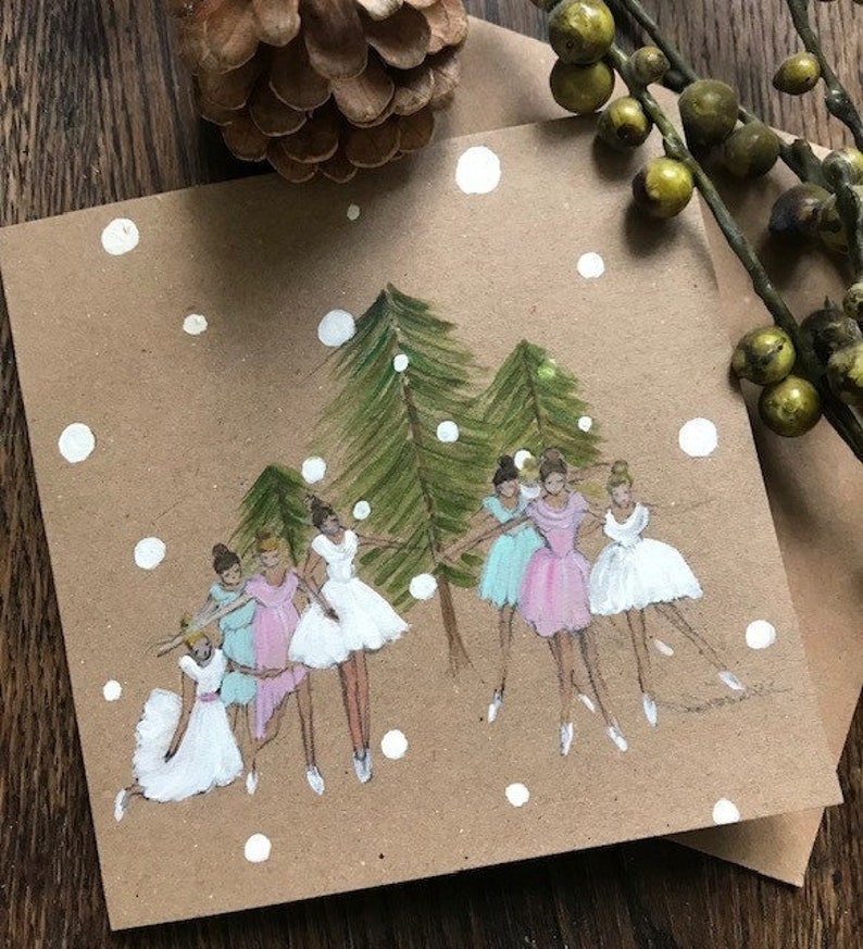 Wintry Ballerinas - an Ethereal Scene of Ballerinas With Fir Trees ...