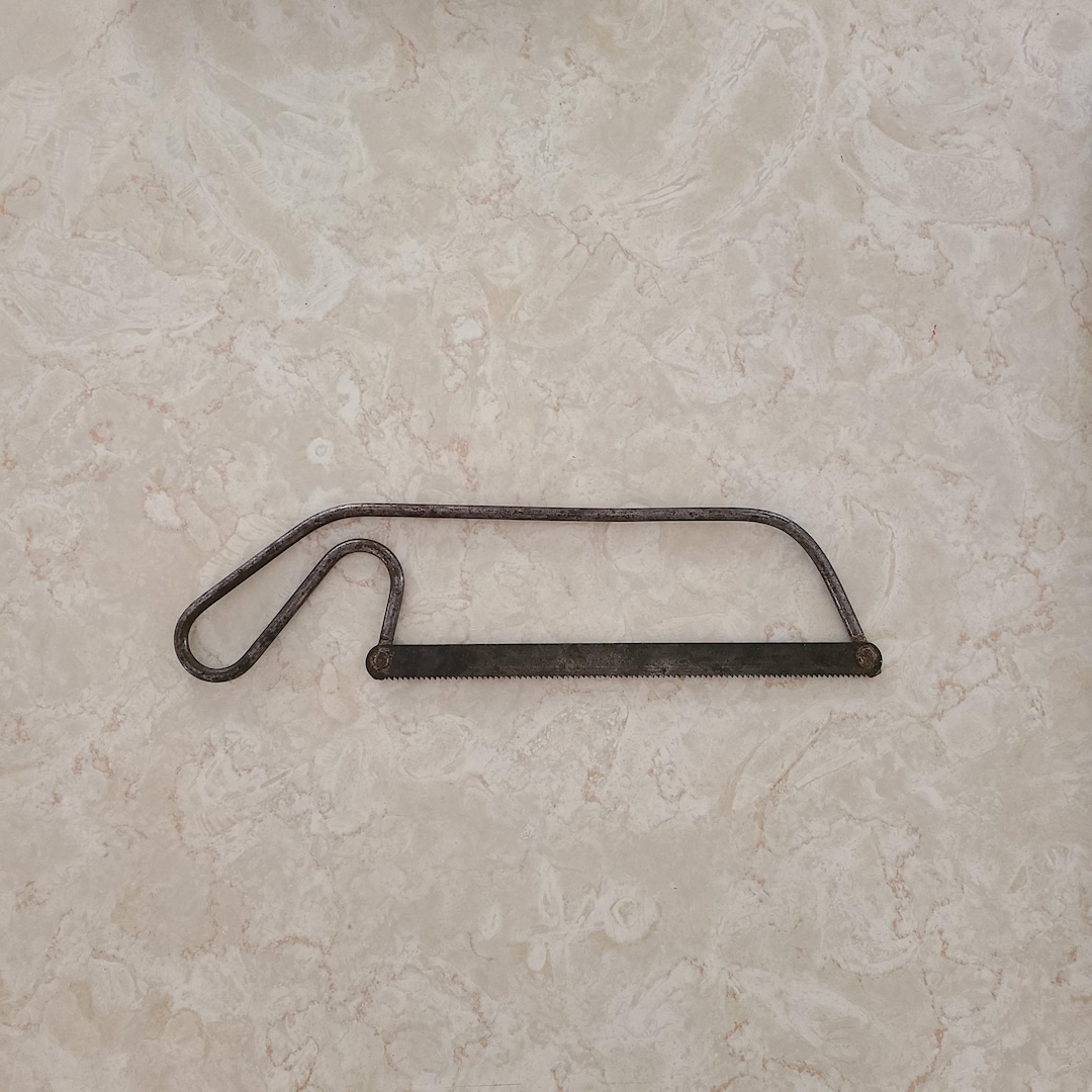 Vintage Kitchen Saw Metal One Piece Handsaw Primitive Tools 8 Inch ...