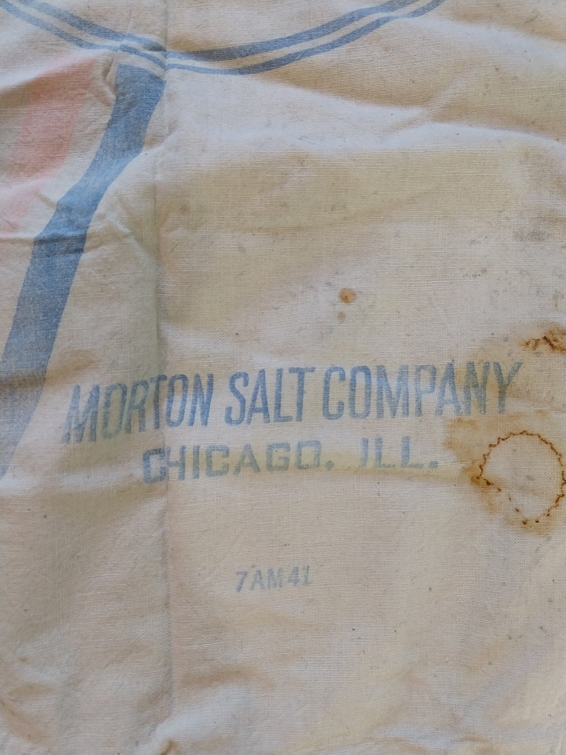 Antique/vintage 1920s 100 Pound Salt Bag Rustic Muslin Sack | Etsy