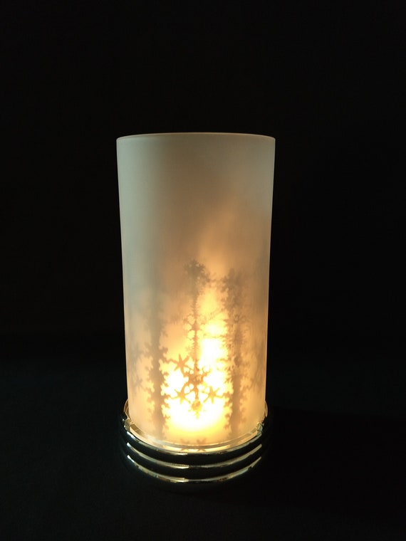 Partylite Snowflake Lantern 3 Piece Metal and Frosted Glass - Etsy