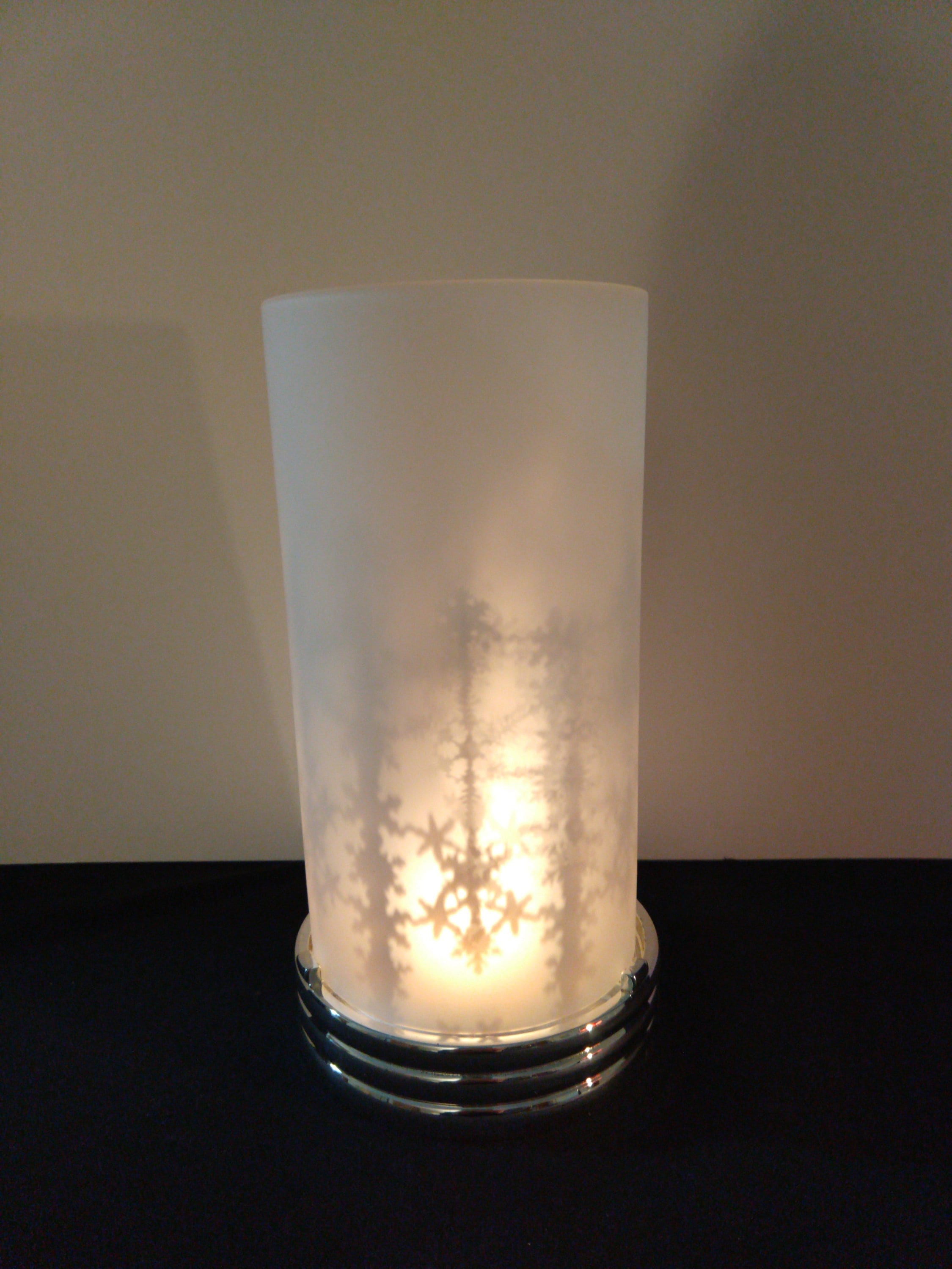 Partylite Snowflake Lantern 3 Piece Metal and Frosted Glass - Etsy