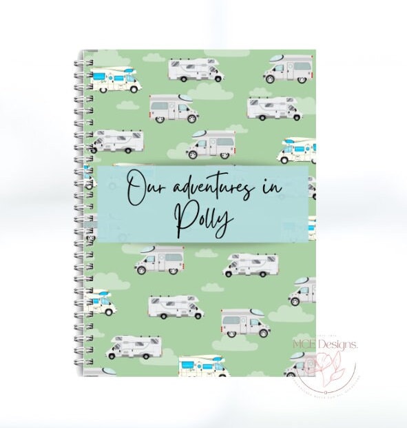 Motorhome Travel Journal - Personalised A5 Travel Notebook, Caravan ...