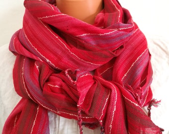 Red Head Scarf - Etsy