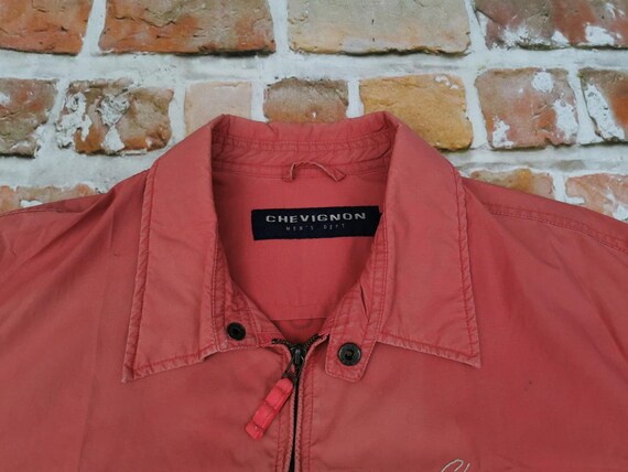 Chevignon 57 summer vintage jacket cursive salmon cas… - Gem