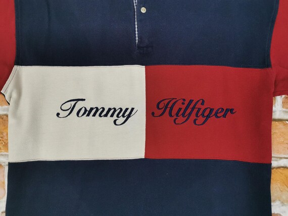 Tommy Hilfiger Usa Vintage Pullover rot weiss blau Highschool casual Oldschool Etsy