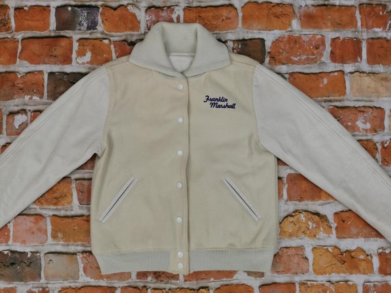 Franklin and Marshall Varsity Damen Collgejacke weiss… - Gem