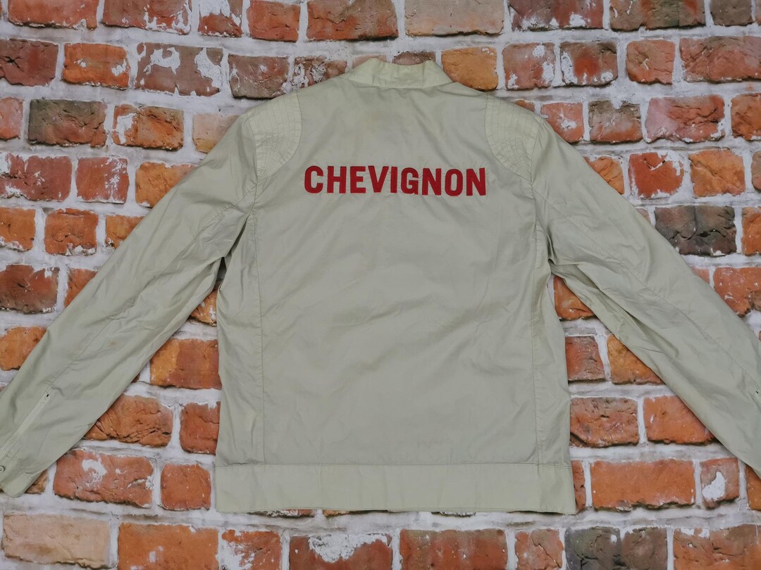 Chevignon 1957 Biker Summer Jacket Beige Orange Casual - Etsy