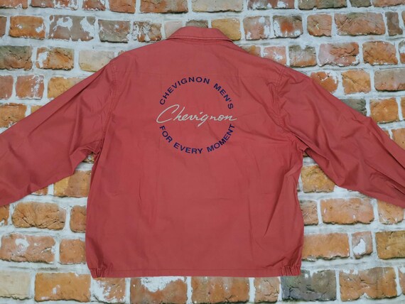 Chevignon 57 summer vintage jacket cursive salmon cas… - Gem