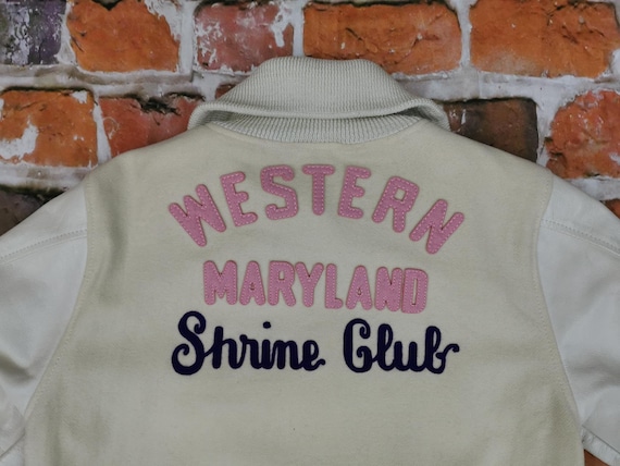 Franklin and Marshall Varsity Damen Collgejacke weiss… - Gem