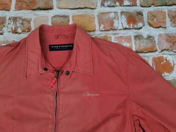 Chevignon 57 summer vintage jacket cursive salmon cas… - Gem