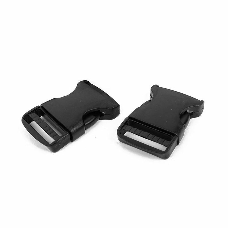 100 Pack 1 Inch Black Plastic Backpack Release Buckle for 1" Wide ...