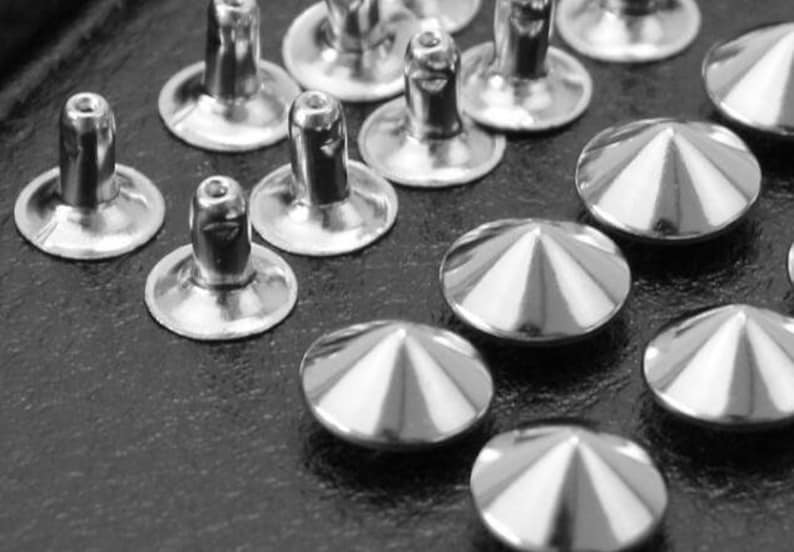 8mm 6mm Cone Rivets Studs Punk Rock Rivet DIY Leather Craft Stud ...
