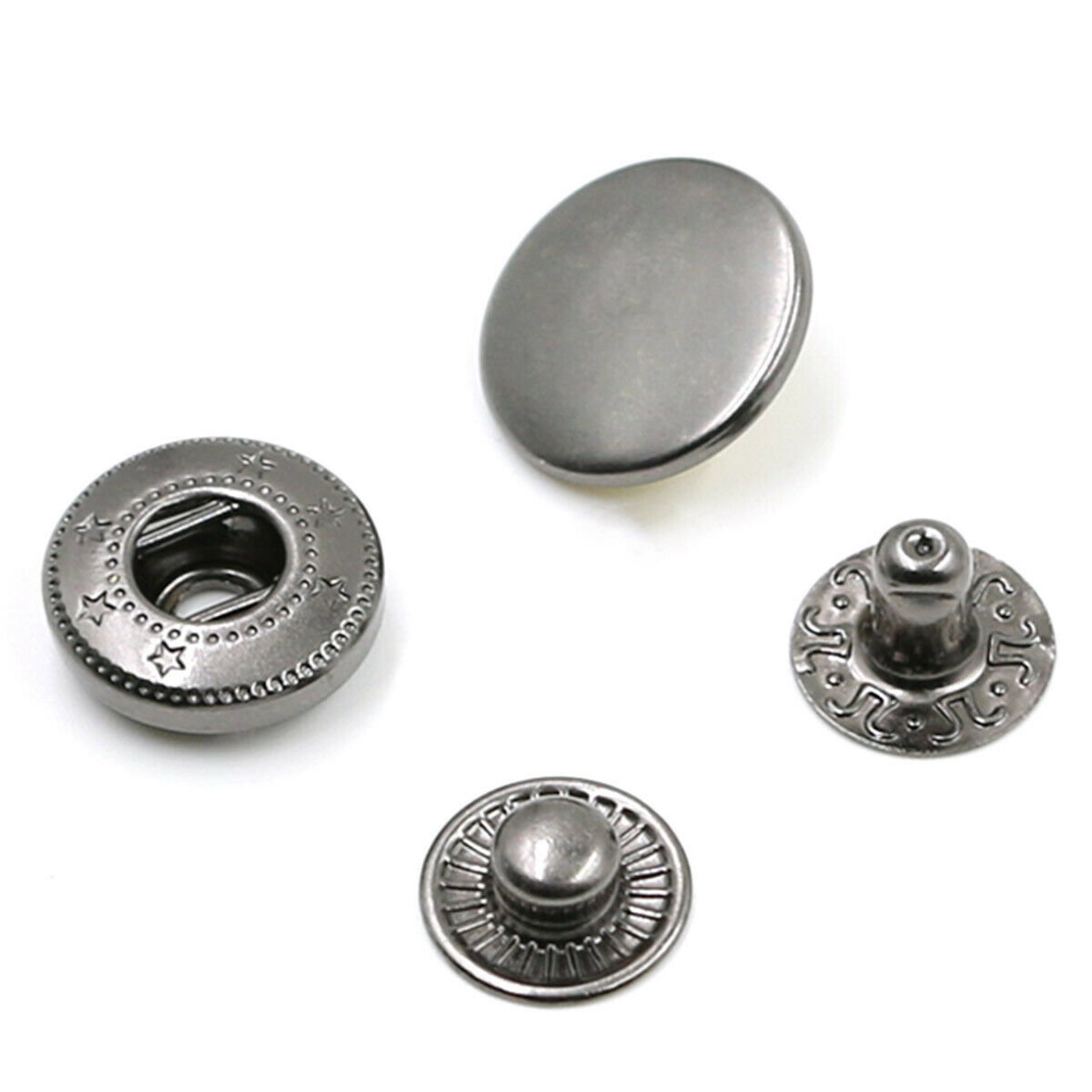 Premium 12.5mm 1/2 metal Rivet Buttons Poppers Snap - Etsy
