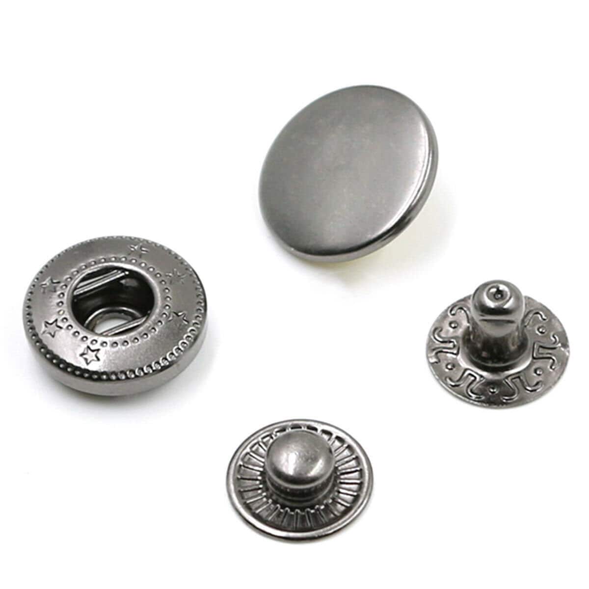 Premium 12.5mm 1/2 metal Rivet Buttons Poppers Snap - Etsy