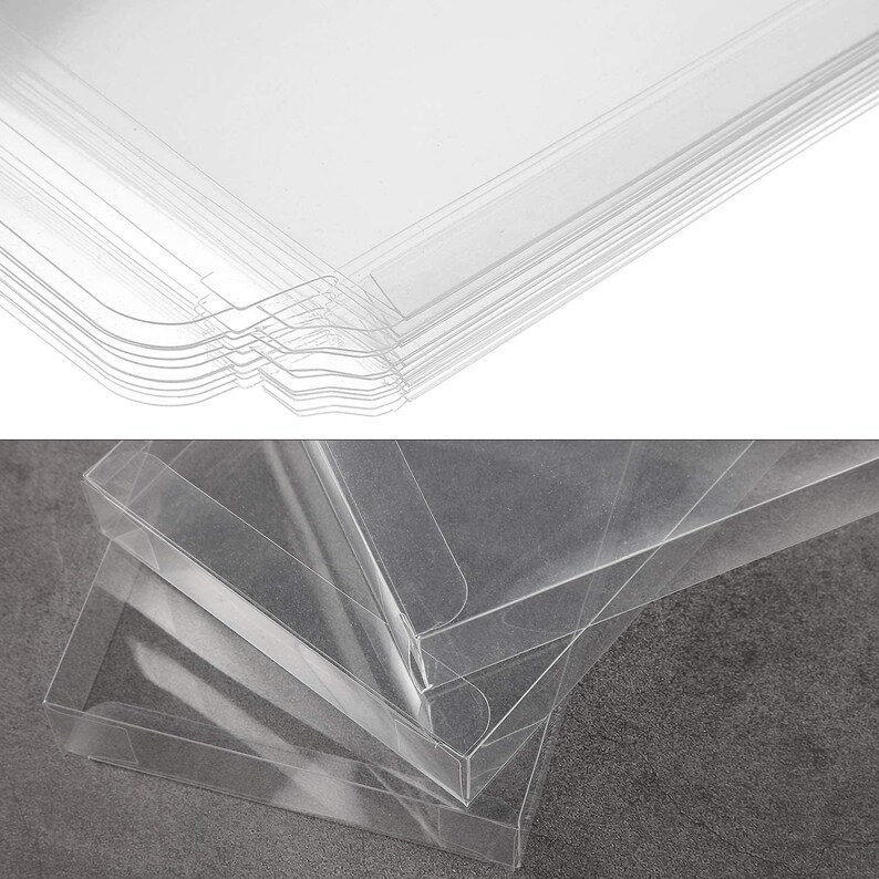 Protector Fold Clear Plastic Gift Boxes for Photos Letter Greeting Card ...
