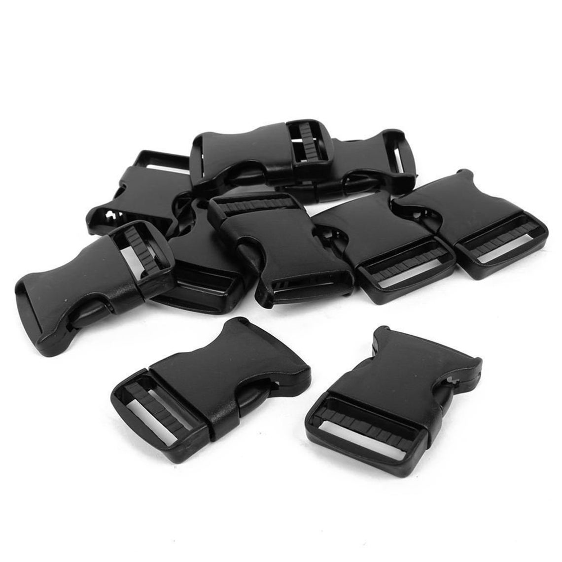 100 Pack 1 Inch Black Plastic Backpack Release Buckle for 1" Wide ...