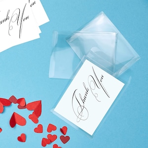 Protector Fold Clear Plastic Gift Boxes for Photos Letter Greeting Card ...