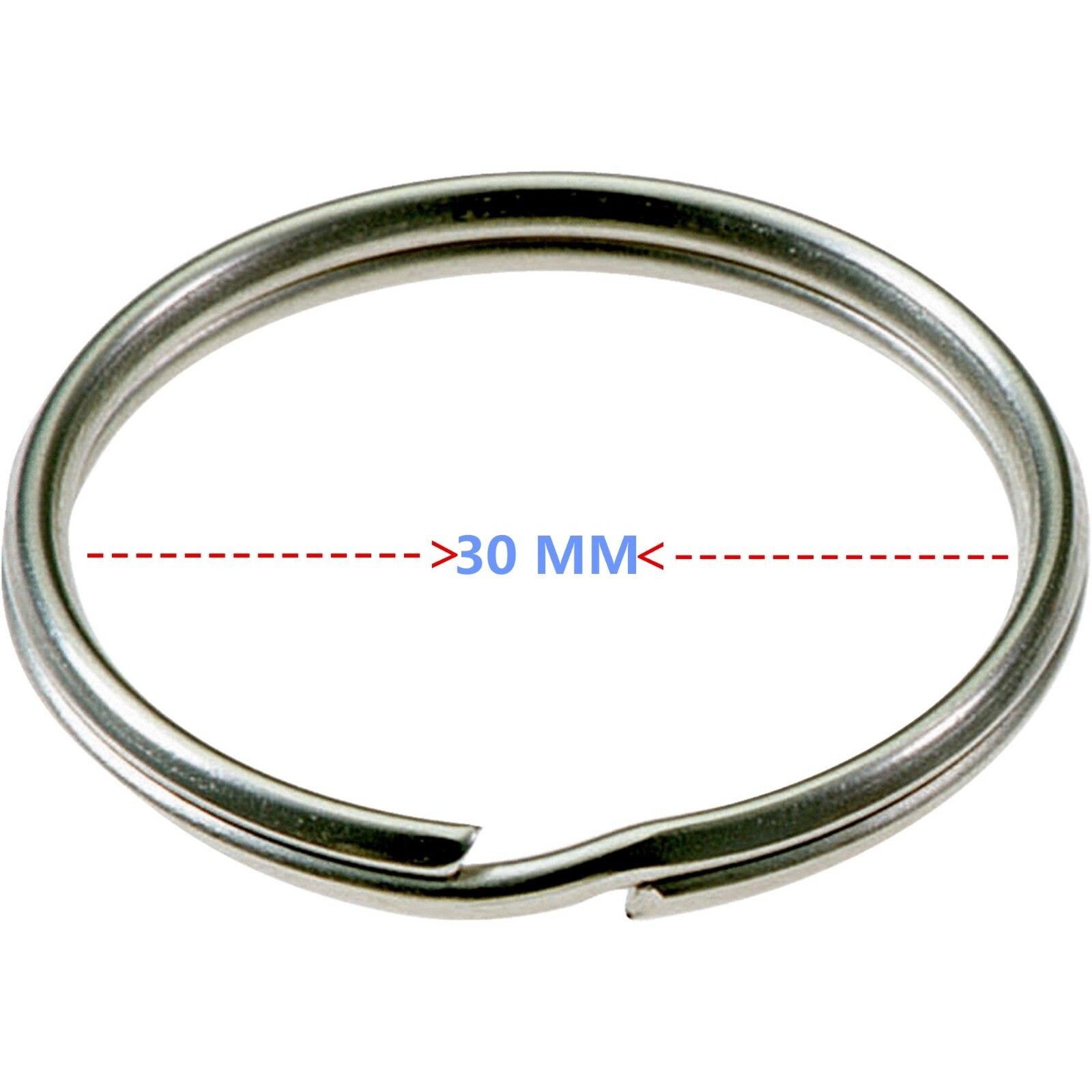 Heavy Duty Silver Stainless Steel Split Ring 30 Mm 1.2 Inch - Etsy