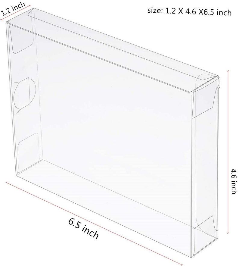 Protector Fold Clear Plastic Gift Boxes for Photos Letter Greeting Card ...
