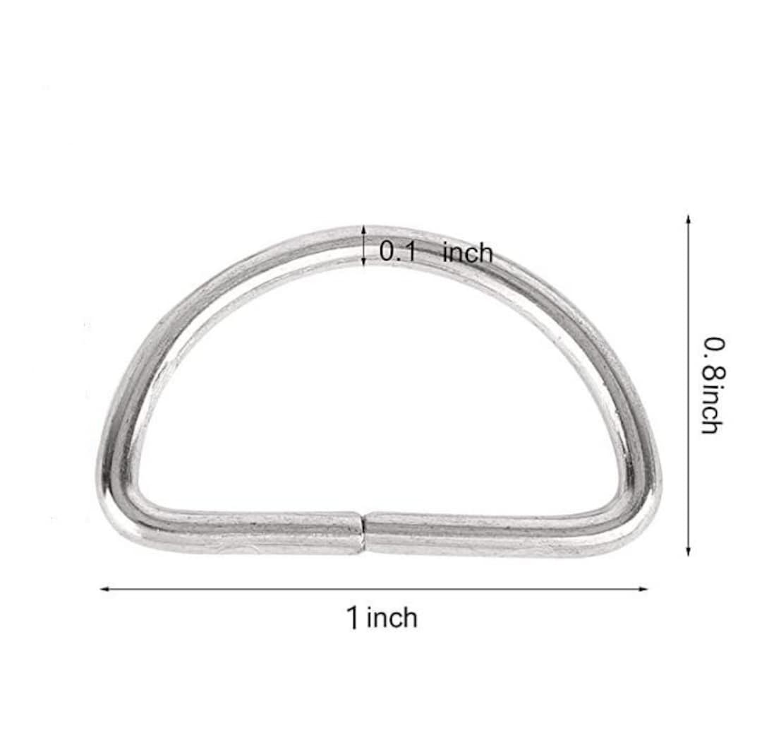 1 Inch (25 Mm) Metal D-rings, Semi-circular D Ring Heavy Duty Buckle ...