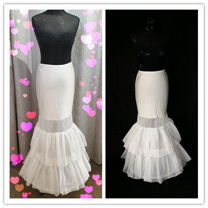 Brand New Ivory Fishtail Mermaid Style Underskirt / Hoop / Petticoat UK ...