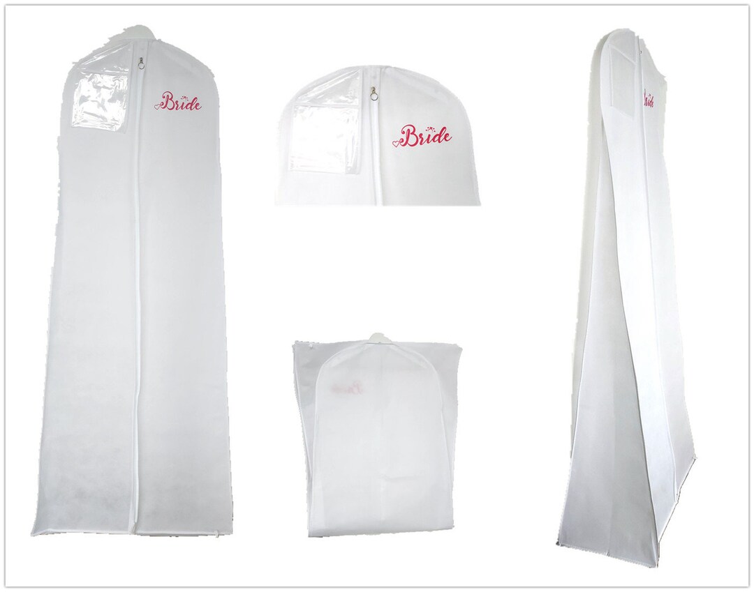 White 72" Extra Wide Large Long Full Length Breathable Wedding Bridal ...