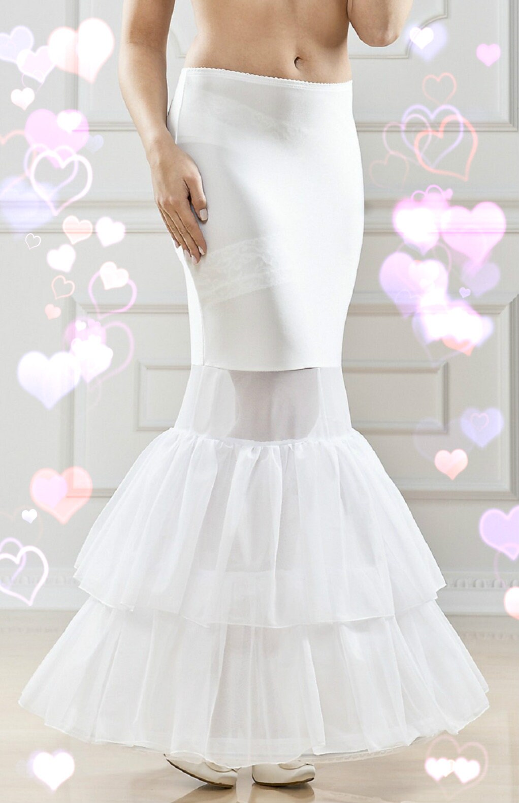 Ivory Fishtail Mermaid Style Underskirt / Petticoat / Hoop UK - Etsy UK