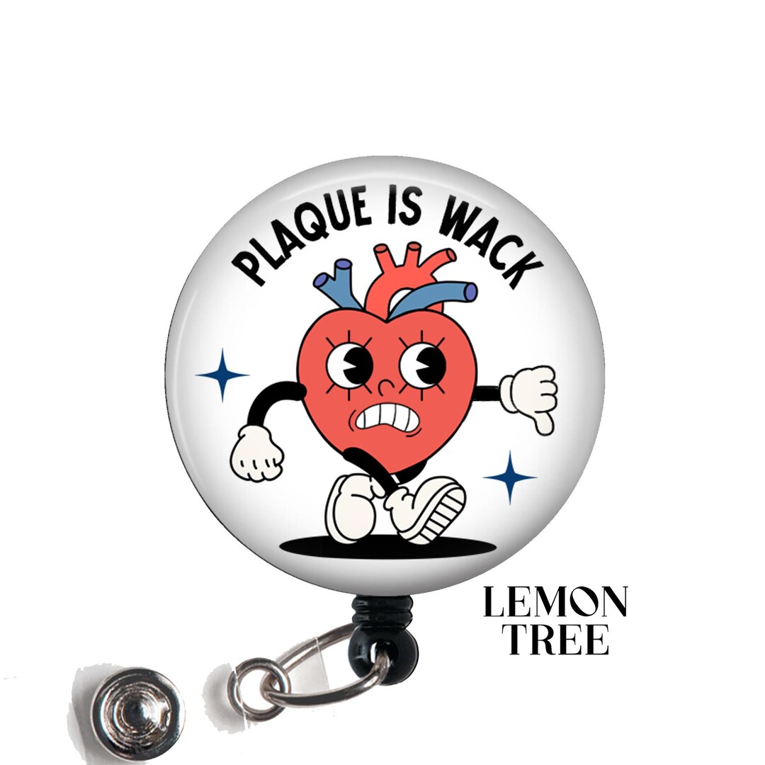 Funny Plaque is Wack Cardiology Nurse Badge Reel - Lanyard - Carabiner ...