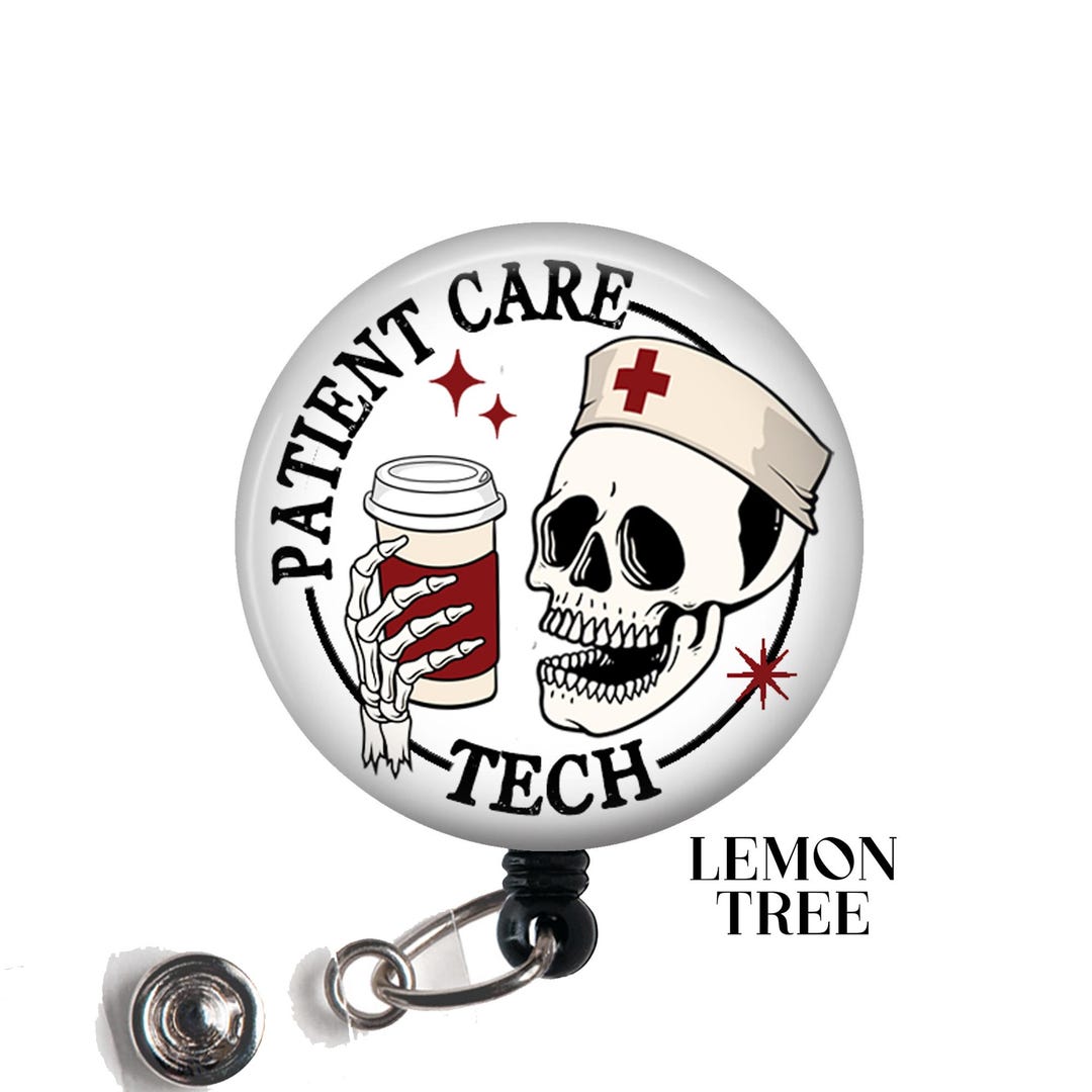 Funny PCT Badge Reel Skellie Retractable Badge Holder Lanyard Carabiner ...