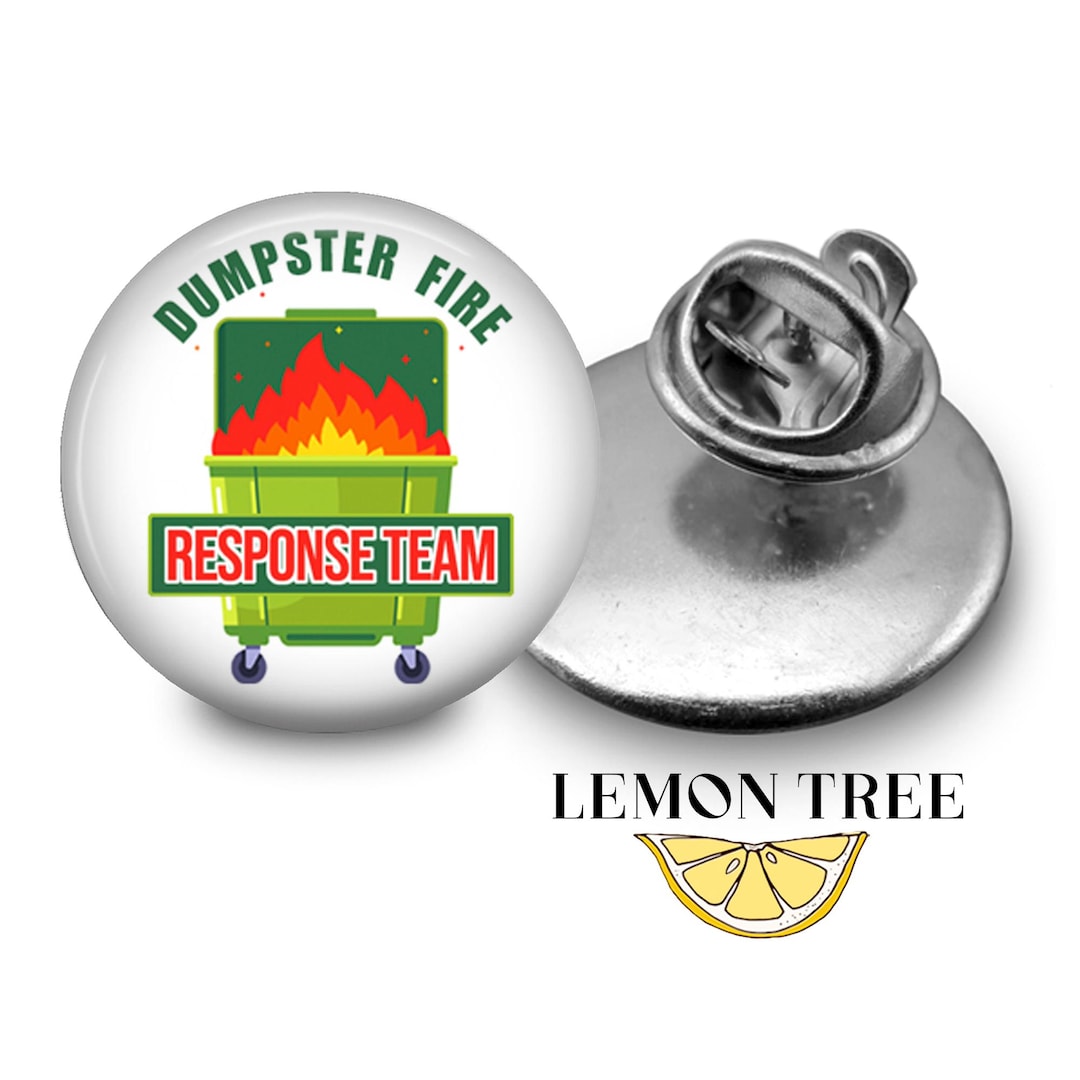 ID Badge Pin - Funny "dumpster Fire Response Team" Pin - Lanyard Pin ...