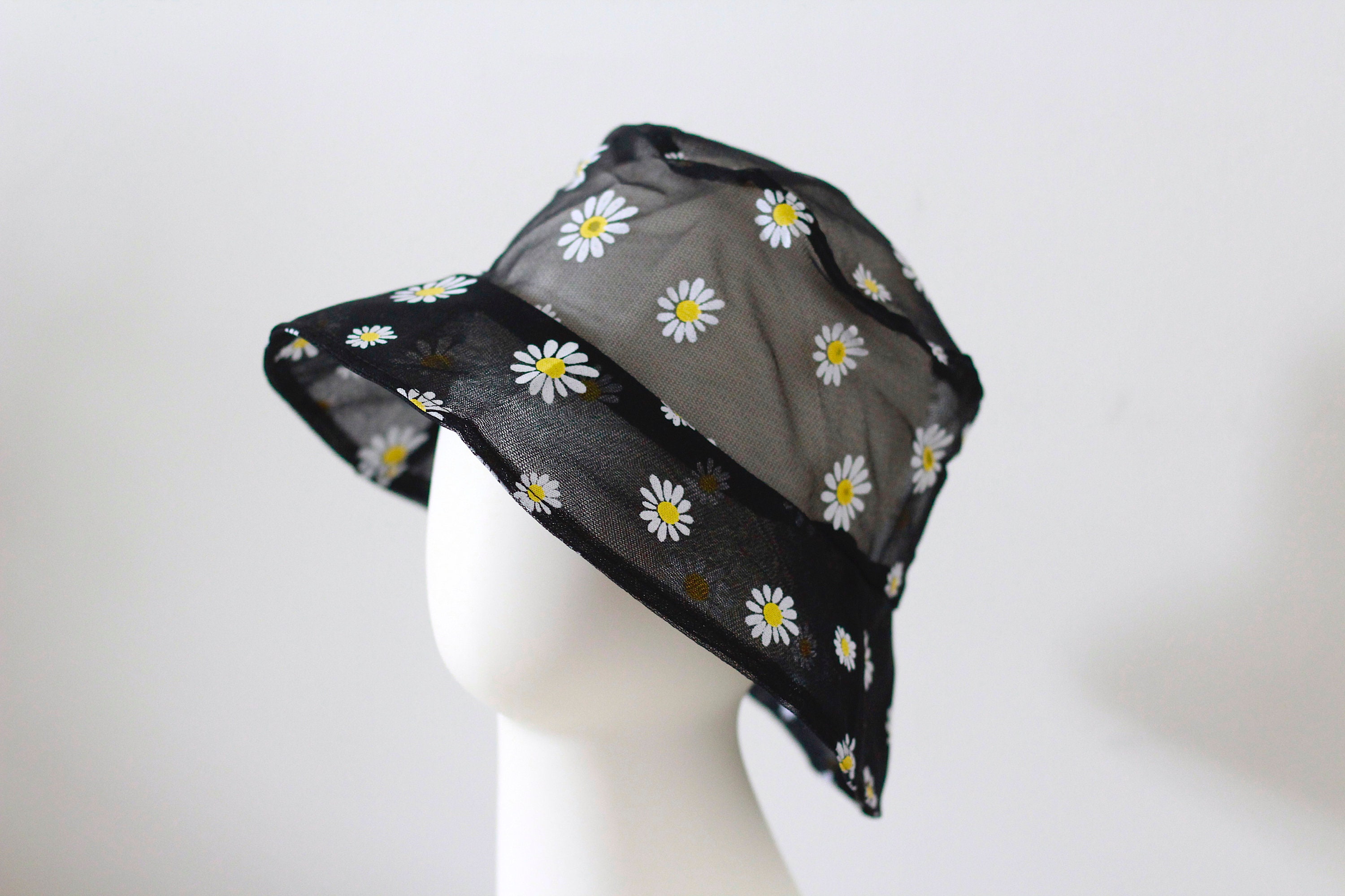 Sheer Bucket Hats Daisy Bucket Hats Flower Bucket Hat - Etsy