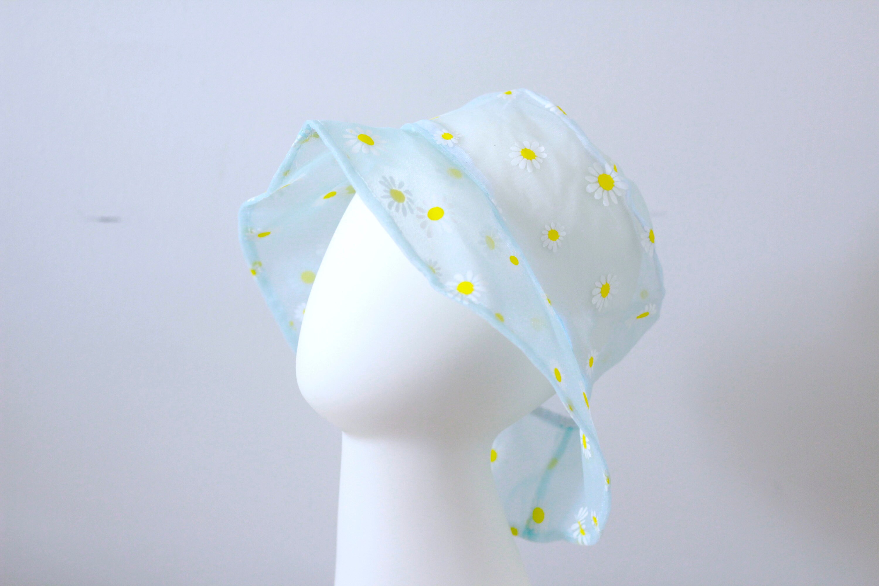 Sky Blue Bucket Hats Sheer Daisy Bucket Hats Organza Bucket - Etsy