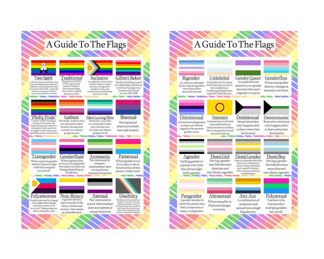 Lgbt+ Pride Guide Poster - Etsy