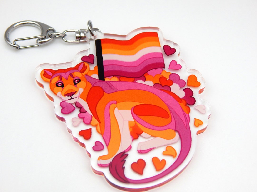 Lesbian Lioness Pride Wildcat Charm - Etsy