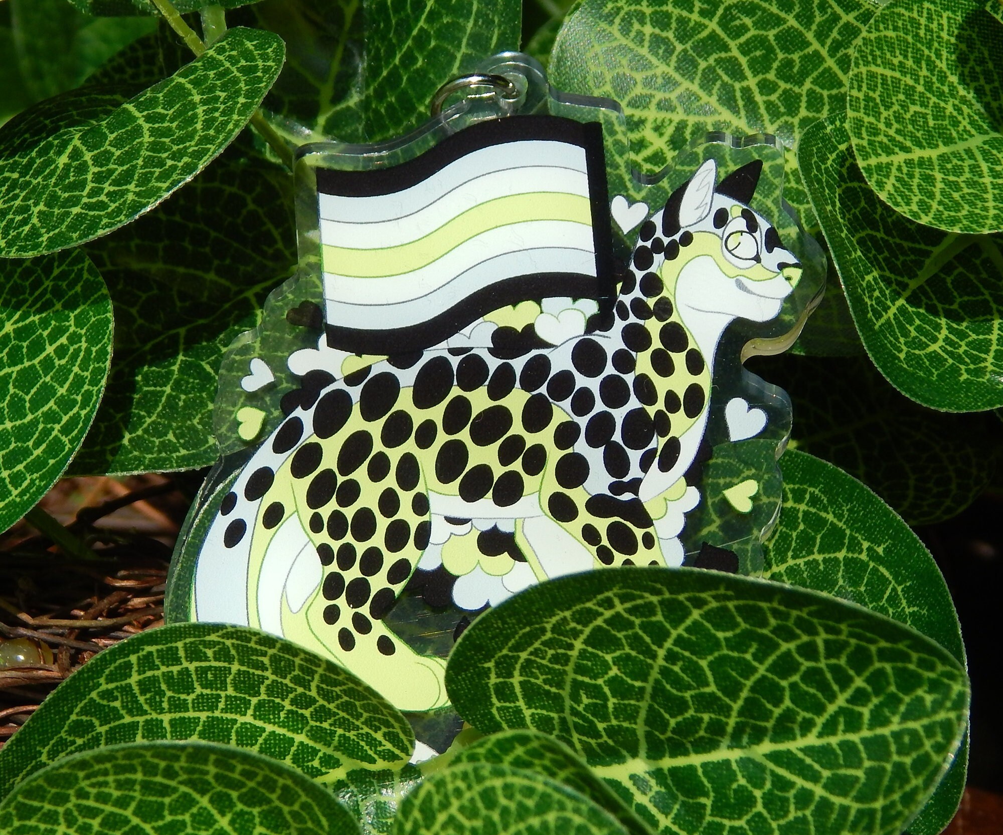 Agender African Golden Cat Pride Wildcat Charm | Etsy