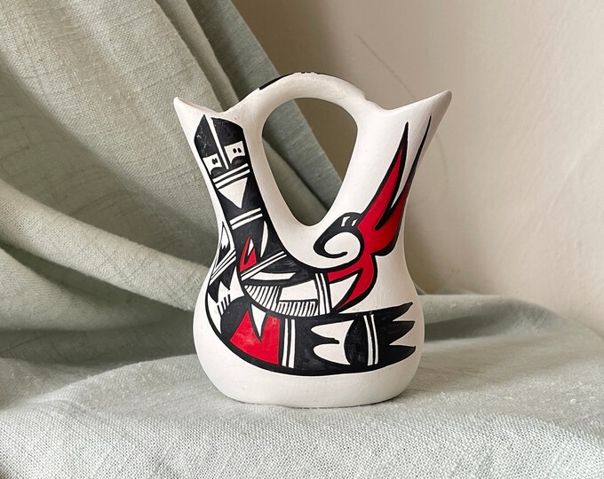 Vintage Acoma Pueblo Design Pottery Wedding Vase Pottery Signed 1980’s ...