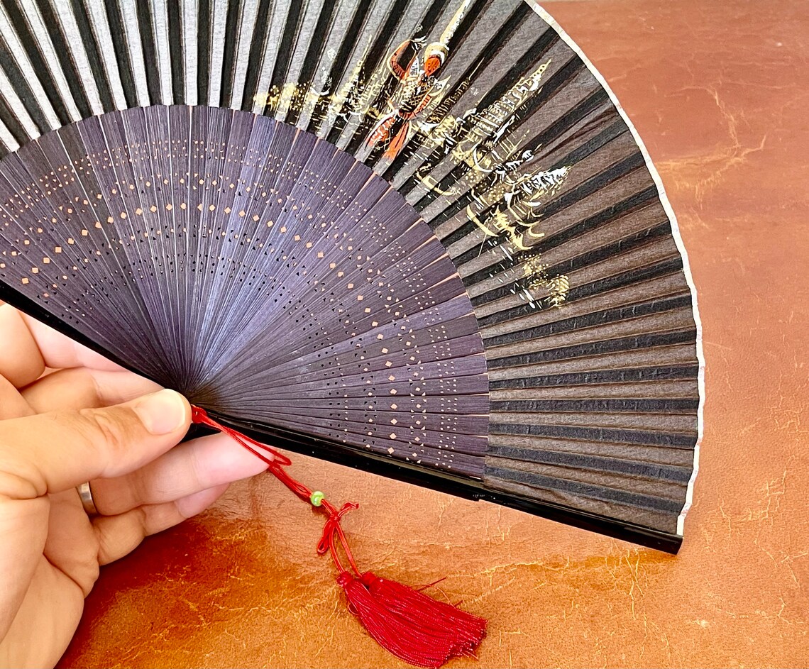 Thai International Airlines Hand Fan 1970s Passenger Souvenir - Etsy