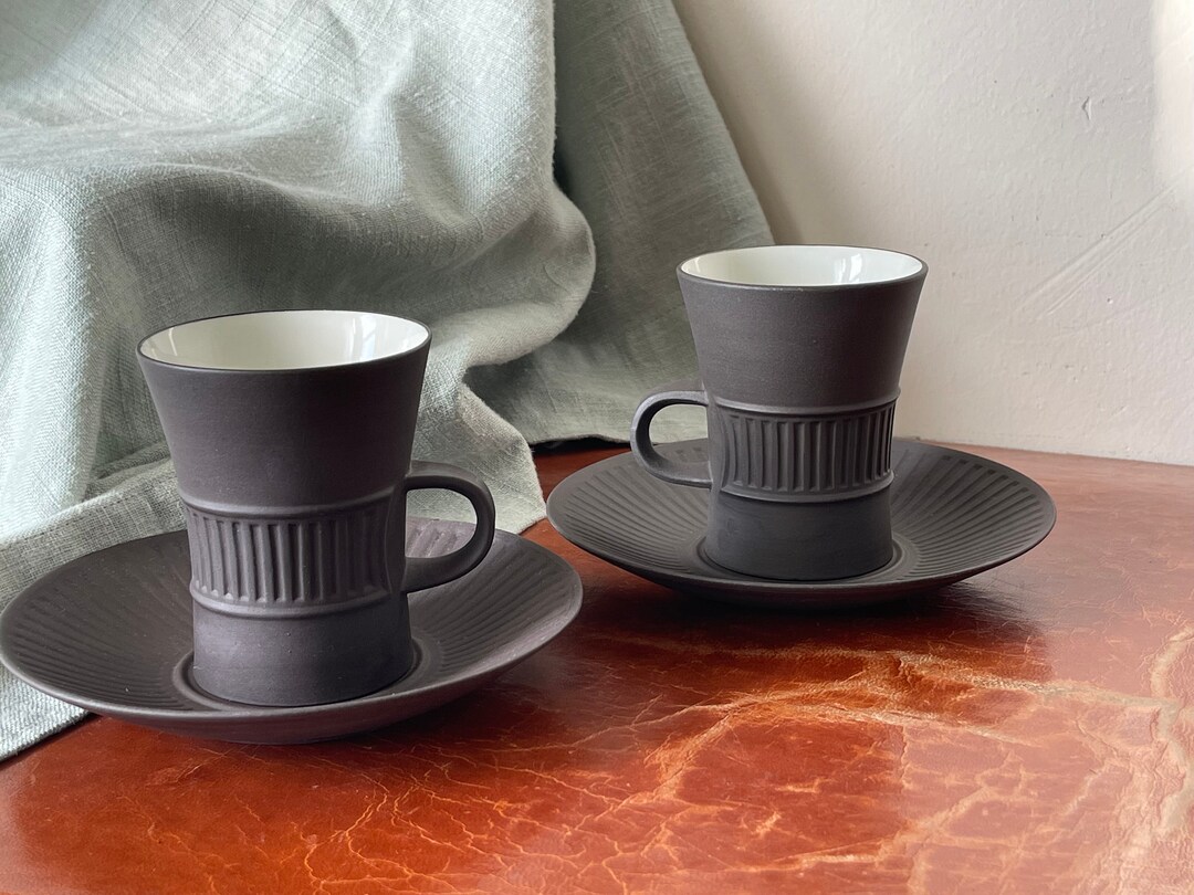 Dansk Flamestone Coffee Tea Mugs and Saucers by Jens Harald Quistgaard ...