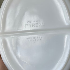 Pyrex Autumn Floral Verde Square Flower 1-1/2 Quart Divided Casserole ...