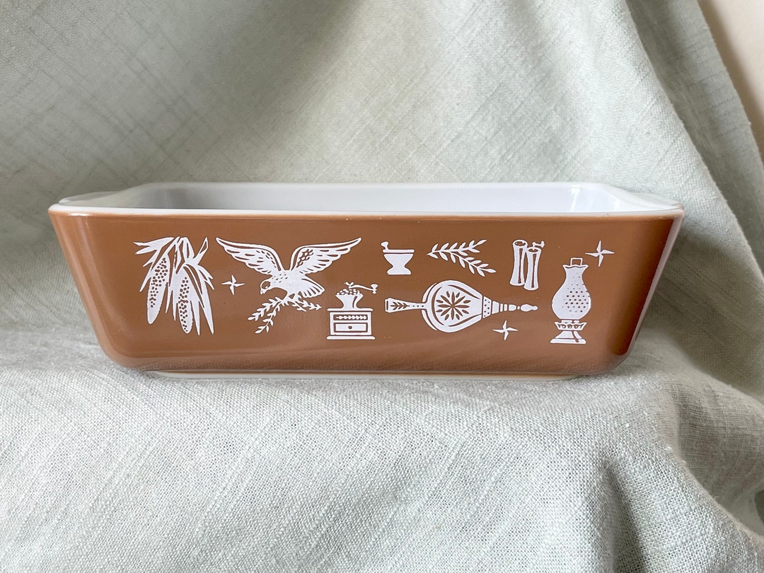 Vintage Pyrex 503 Early American Refrigerator Dish Ovenware Baking Dish ...