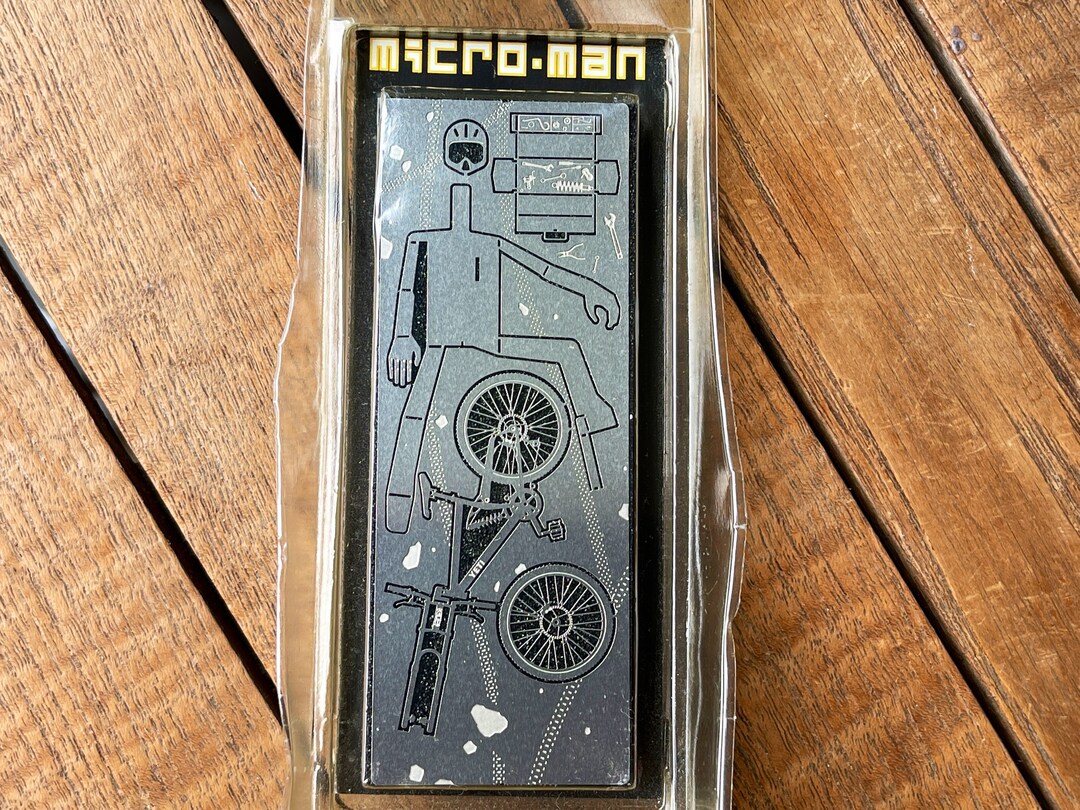 Sam Buxton Micro Man Metal Bicycle Sculpture Miniature Fold Out Metal ...
