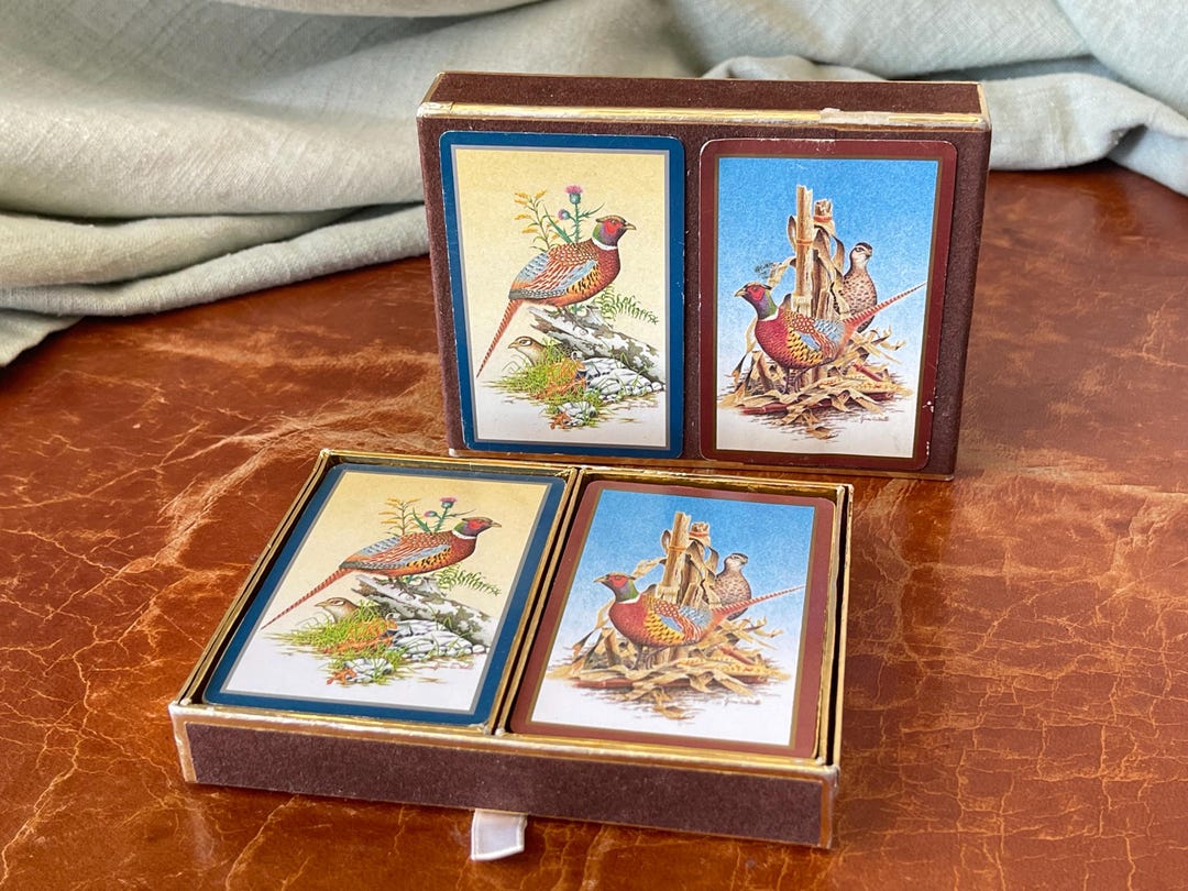 Vintage Playing Cards CONGRESS Canasta Double Deck Card Set With Velvet ...