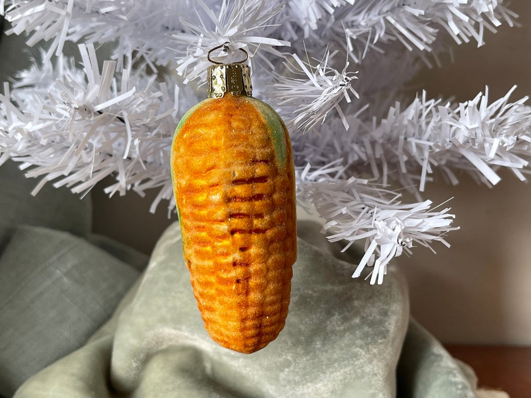 Vintage Blown Glass Corn Christmas Tree Ornament Christborn Sugar ...