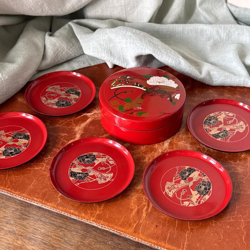 Lacquer Coasters - Etsy