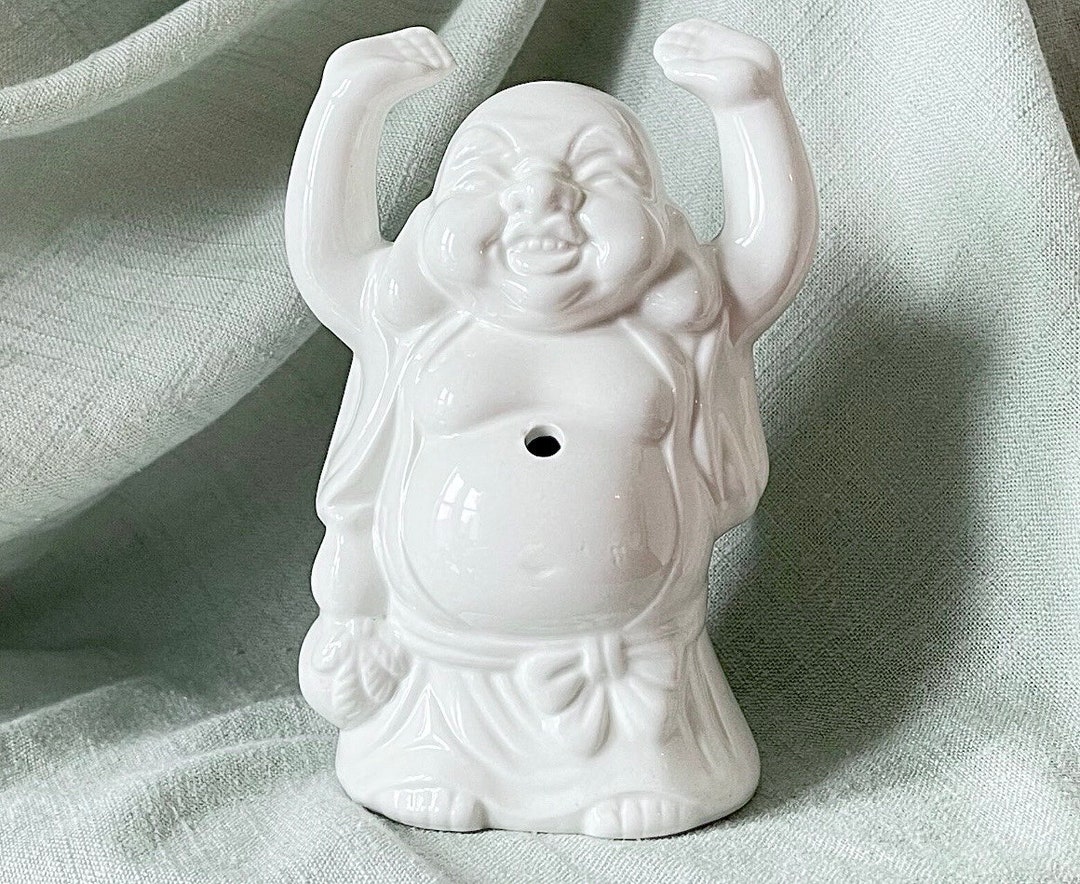 Laughing Buddha Tiki Cocktail Mug 1970’s Benihana White Porcelain Tiki ...