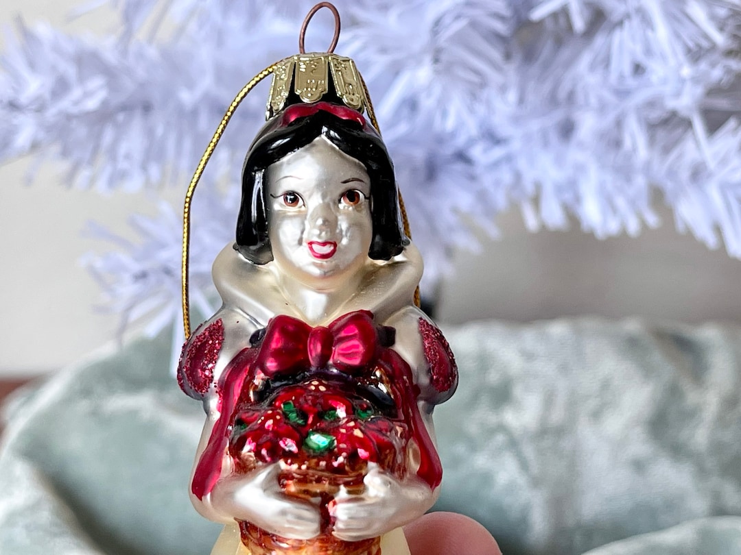 Snow White Glass Christmas Ornament Disney Character Holiday Tree ...