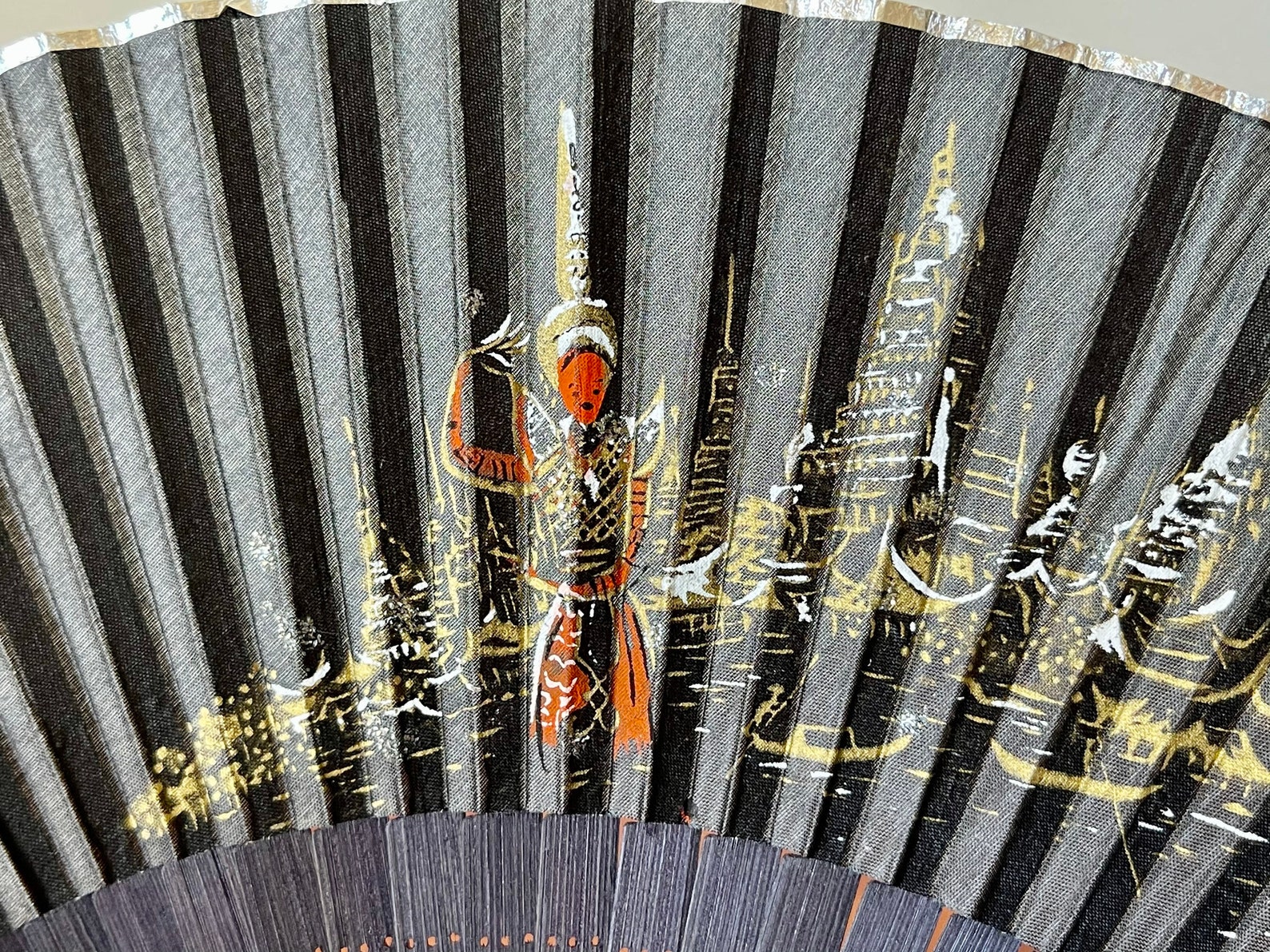 Thai International Airlines Hand Fan 1970s Passenger Souvenir - Etsy