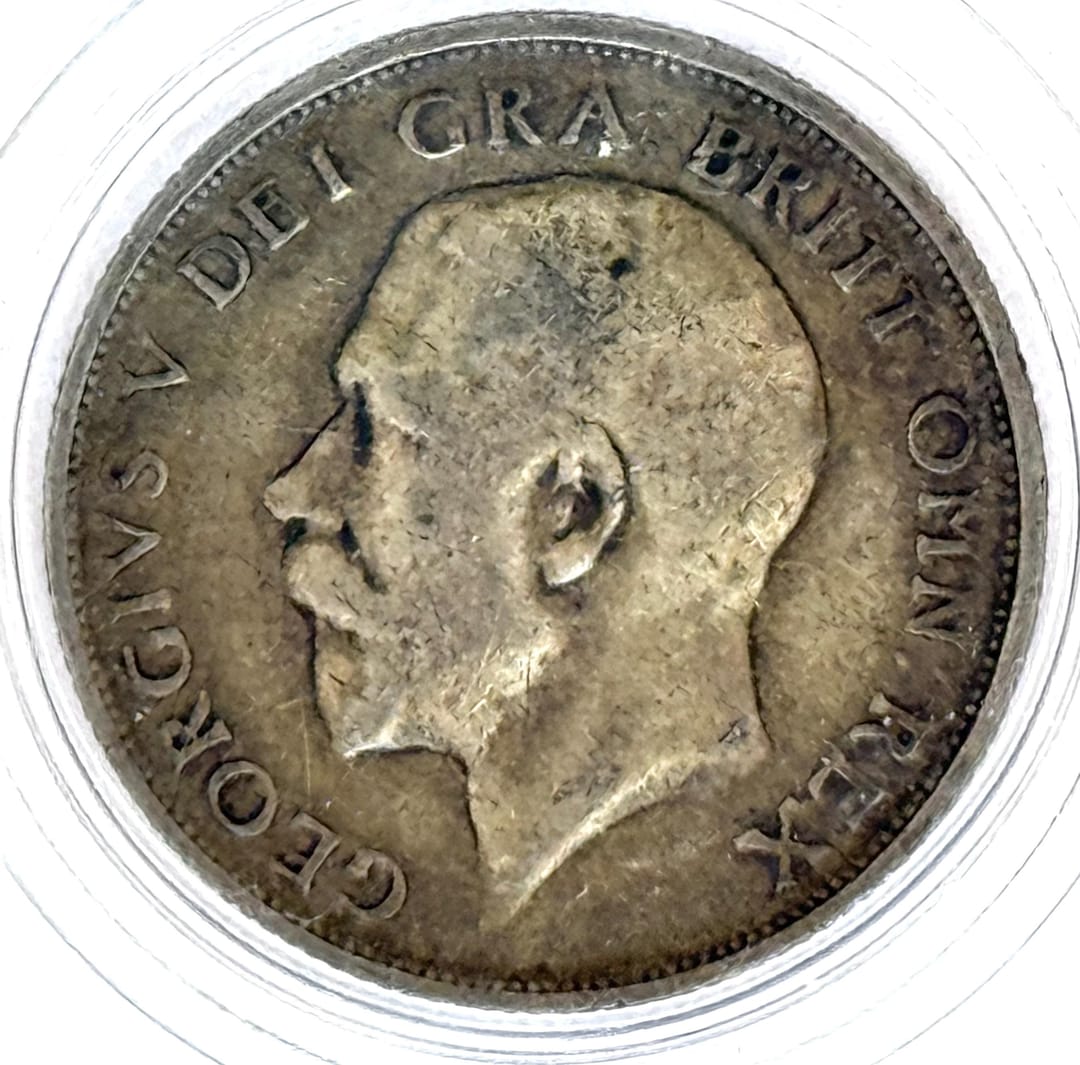 Antique King George V Silver One Schilling Coin 1916 English Schilling ...