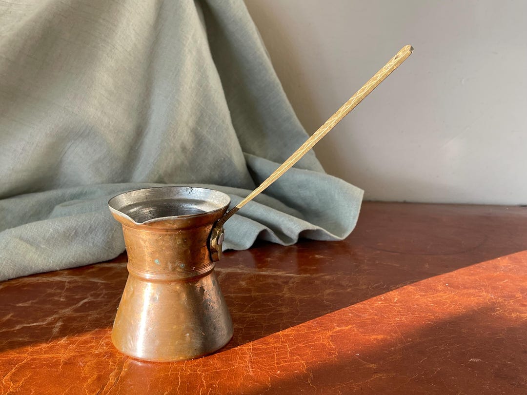 Vintage Copper Butter Warmer Pot With Brass Handle and Tin Lining 1960 ...
